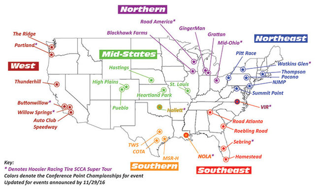 Schedule - Sports Car Club of America